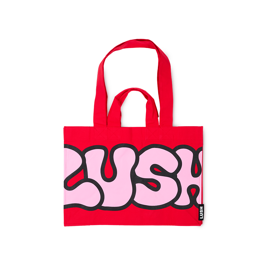 Retro Bubble Lush Big Bag - Red | Lush Fresh Handmade Cosmetics Philippines